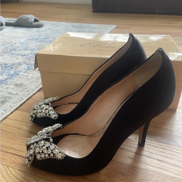 aruna seth | Shoes | Aruna Seth Farfalla Peep Toe Butterfly Shoes Heels ...